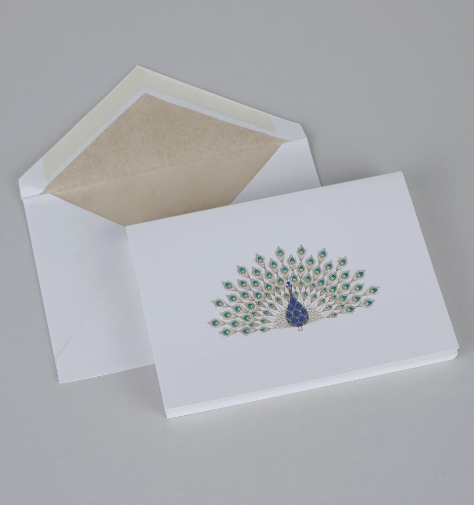 Correspondence cards peacock